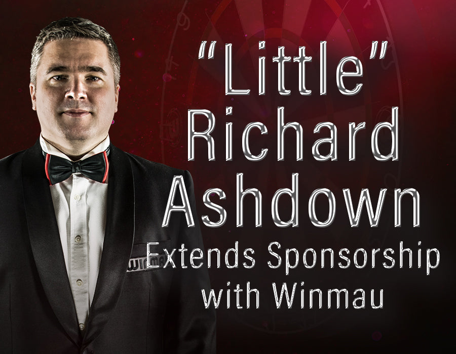 “Little” Richard Ashdown Extends Sponsorship with Winmau